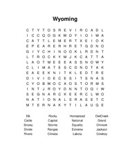 Geologic Change Word Search