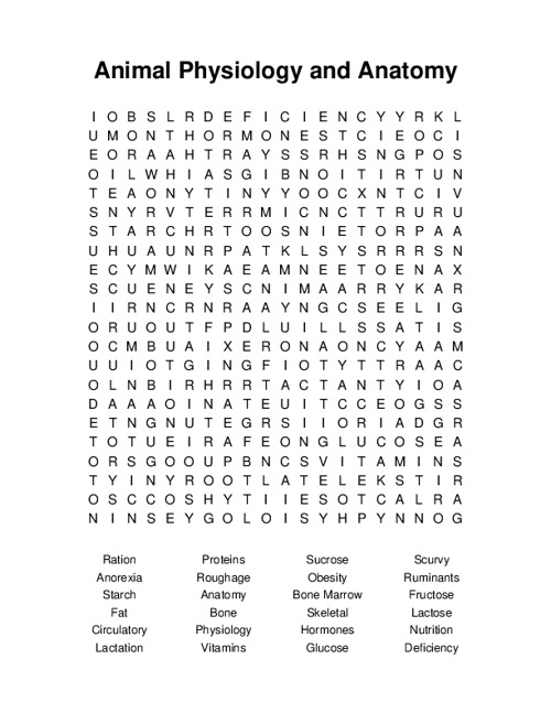 Science Everywhere Word Search Science Everywhere Word Search
